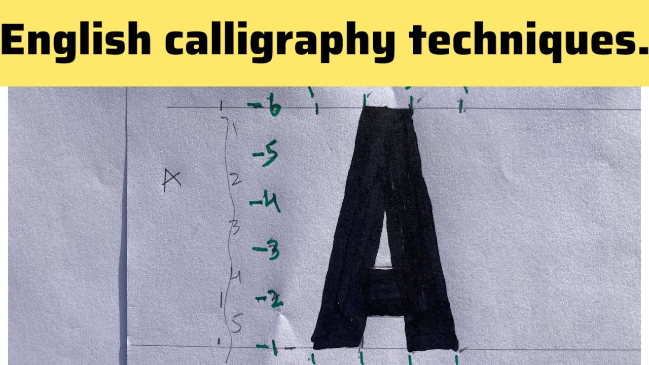 Basic and easy methods of English calligraphy. - YouTube