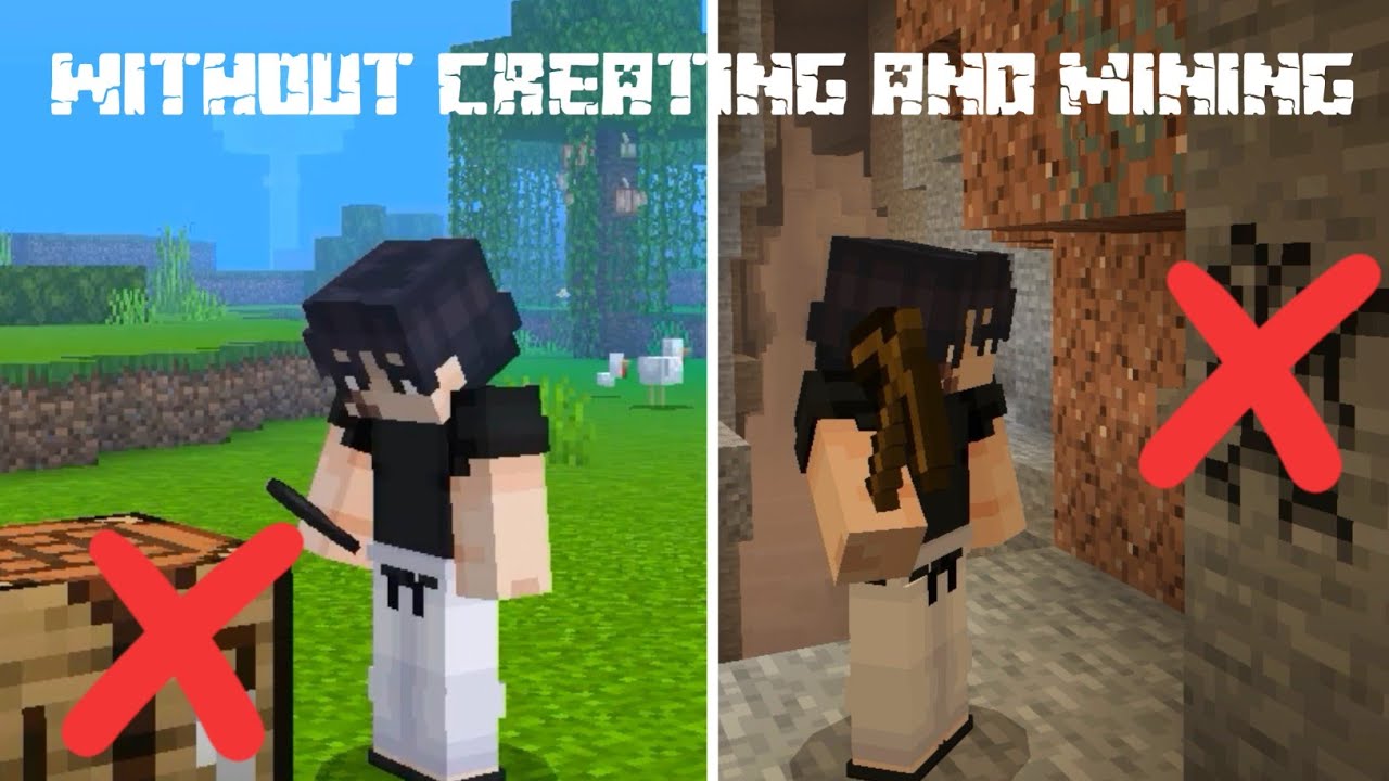 Can I beat Minecraft without crafting or mining ? - YouTube