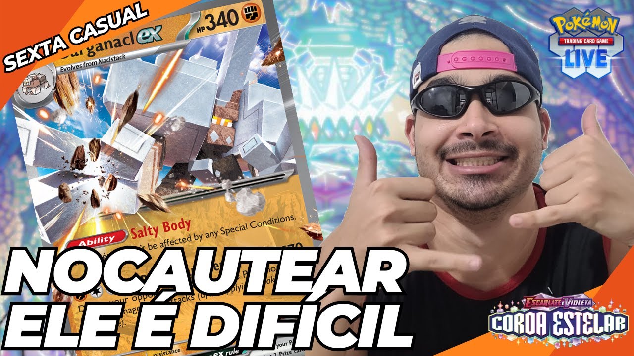 Garganacl ex demorou MUITO mas chegou! | Gameplay Pokémon TCG Live ...