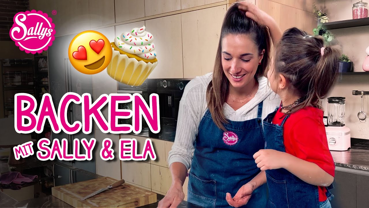 Schokomuffins / Kinderrezept / Ela backt mit Mama / Sallys Welt - YouTube