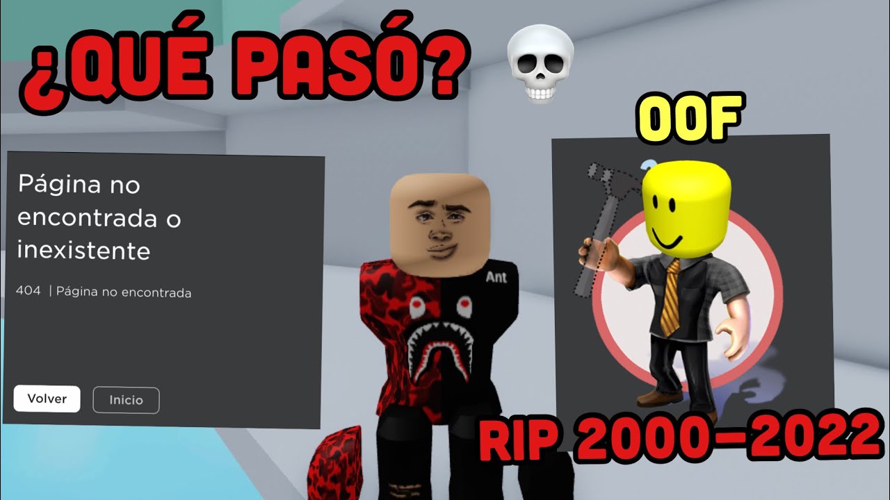 ¡RIP OOF sound! 😭 *ESTO PASÓ.. 😪* | ROBLOX - YouTube