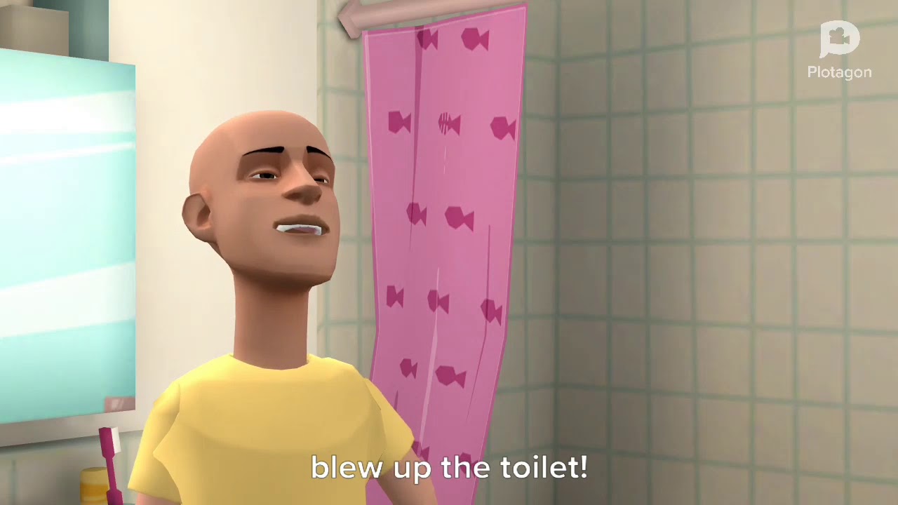 Stewie blows up the toilet and gets grounded - YouTube