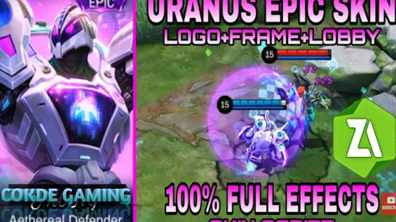 NEW SCRIPT SKIN URANUS EPIC LOGO +FRAME+LOBBY WORKK!! - YouTube