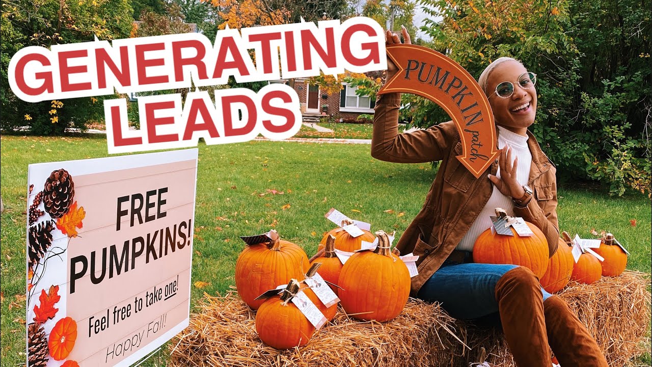How to Generate Real Estate Leads | Realtor Gives Pumpkins Away to ...