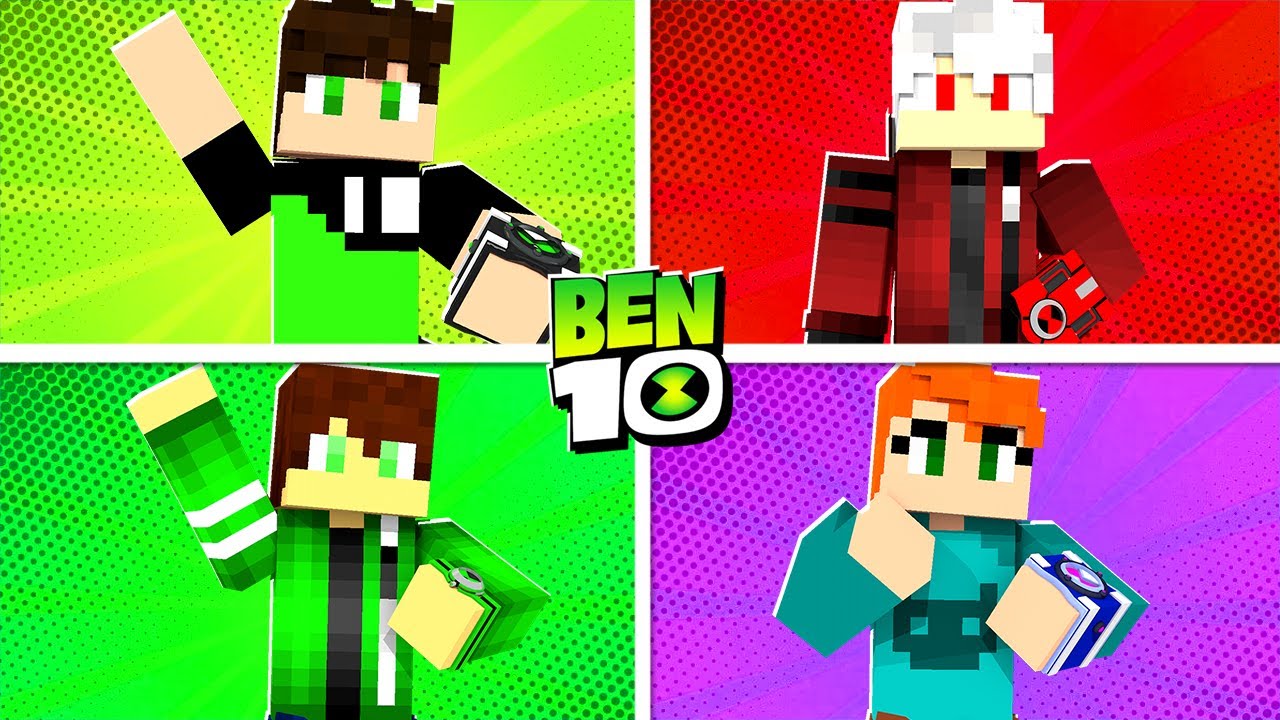 TOP 4 DOS MELHORES ADDON/MOD DE BEN 10 PARA MINECRAFT PE ‹ Alex › - YouTube