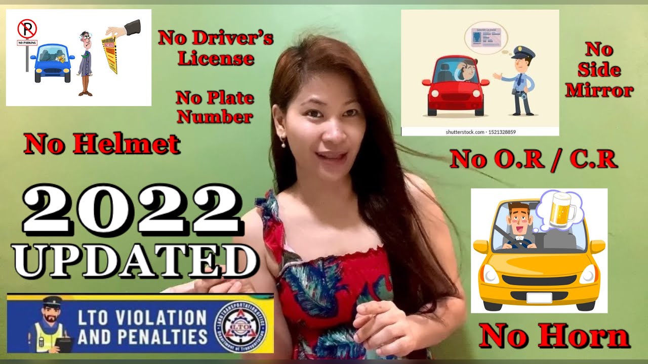 LTO VIOLATION AND PENALTIES UPDATED 2022 | LTO VIOLATION AT PENALTIES ...