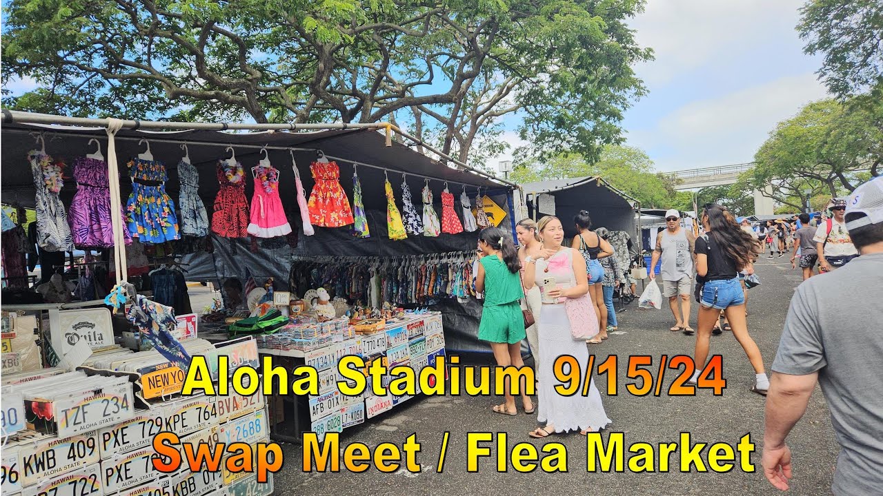 [4K] Aloha Stadium Swap Meet / Flea Market 9/15/24 in Aiea, Oahu ...