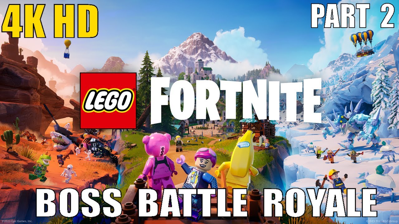 Lego Fortnite Boss Battle Royale - 4K - YouTube