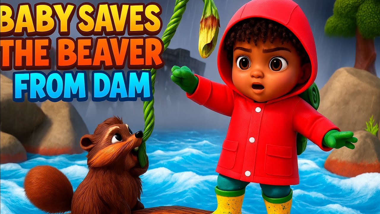 TOON BABY SAVES BEAVER FROM DAM Learning Song | FUN NURSERY RHYMES FOR ...