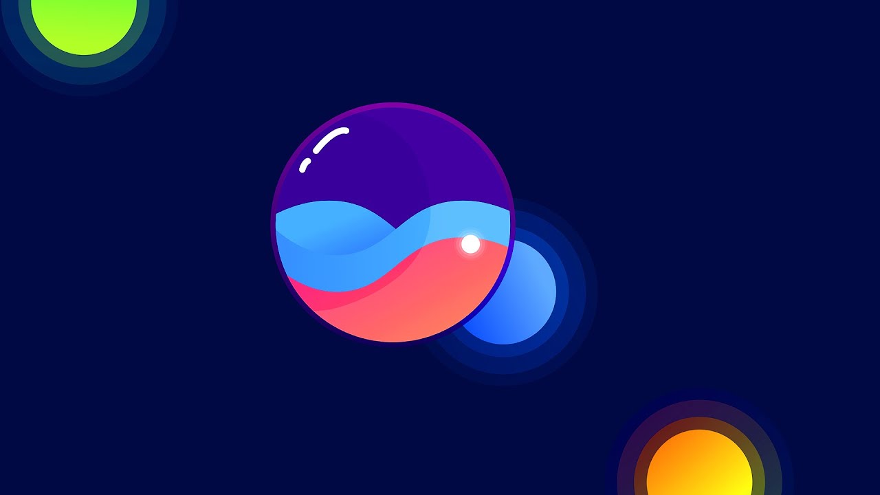 Glass Planet Vector Illustration Inspired Art | Adobe XD Tutorial - YouTube