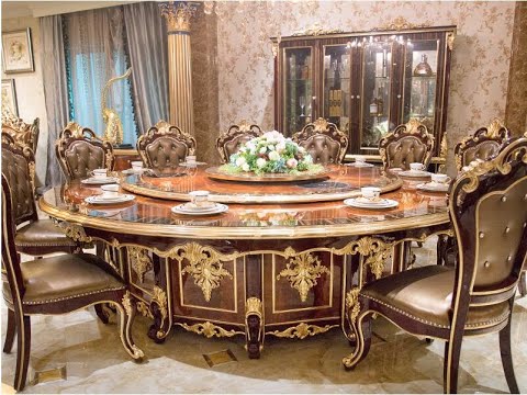Large Classical Electric Dining Table (Can Accommodate 12 People) - YouTube