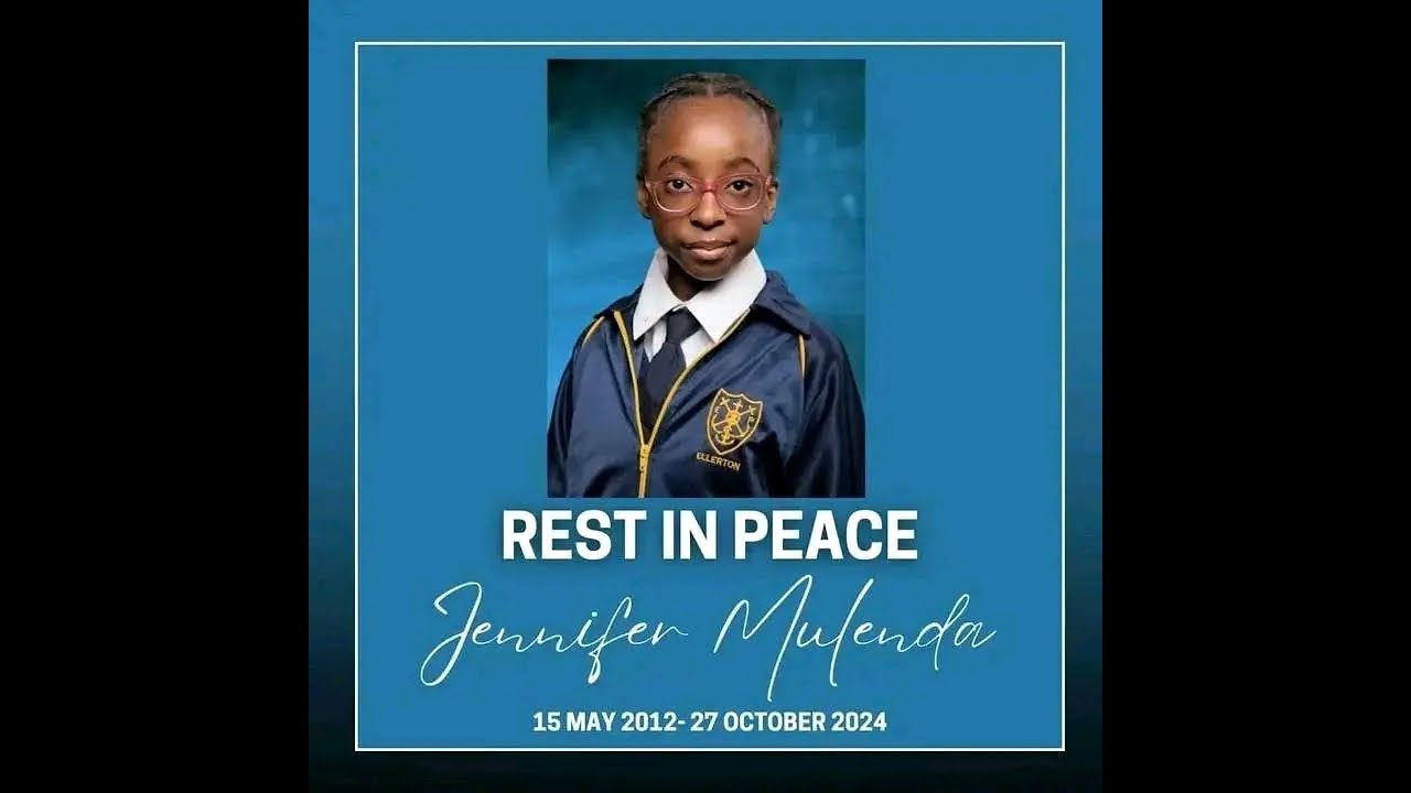 IN LOVING MEMORY OF JENNIFER MULENDA 15 MAY 2012 - 27 OCTOBER 2024 ...