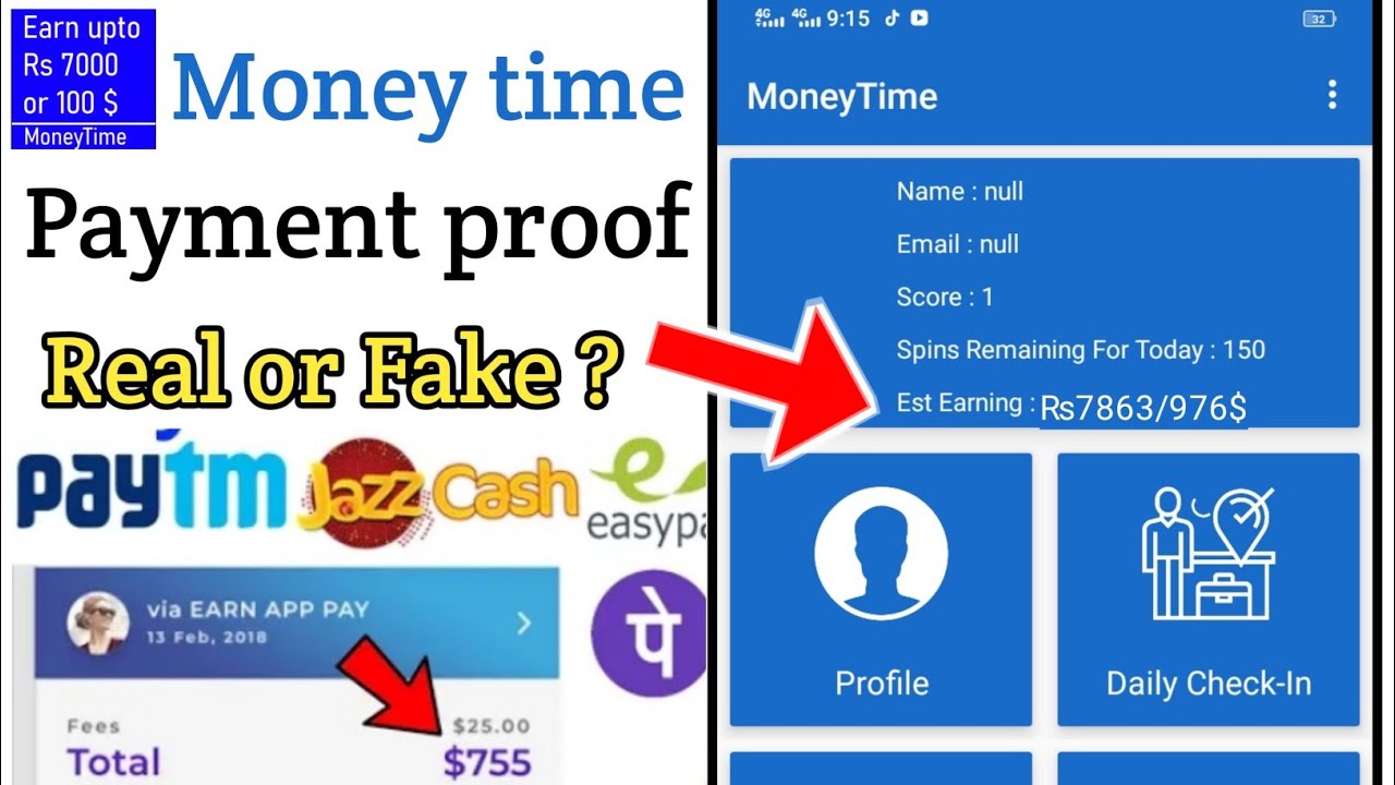 Money time App payment proof - Money time App - Money time App Real or ...