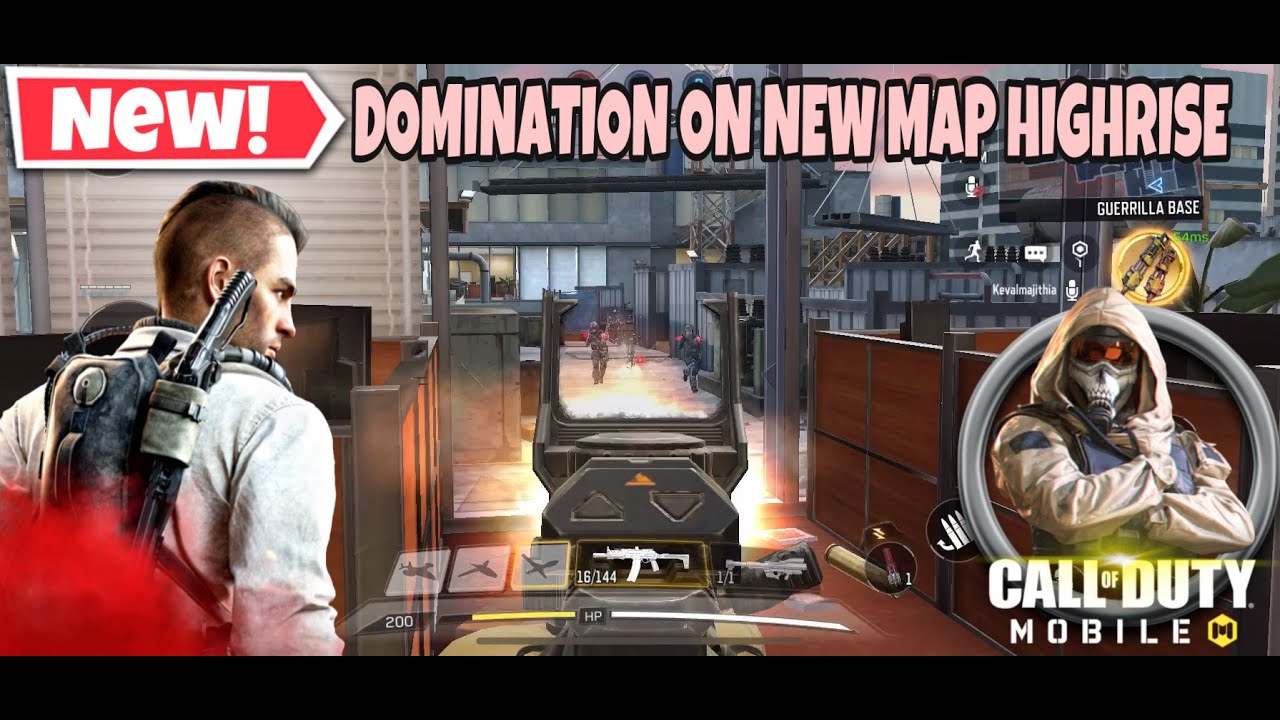 Call Of Duty Mobile Highrise Map | Domination On New Map Highrise - YouTube