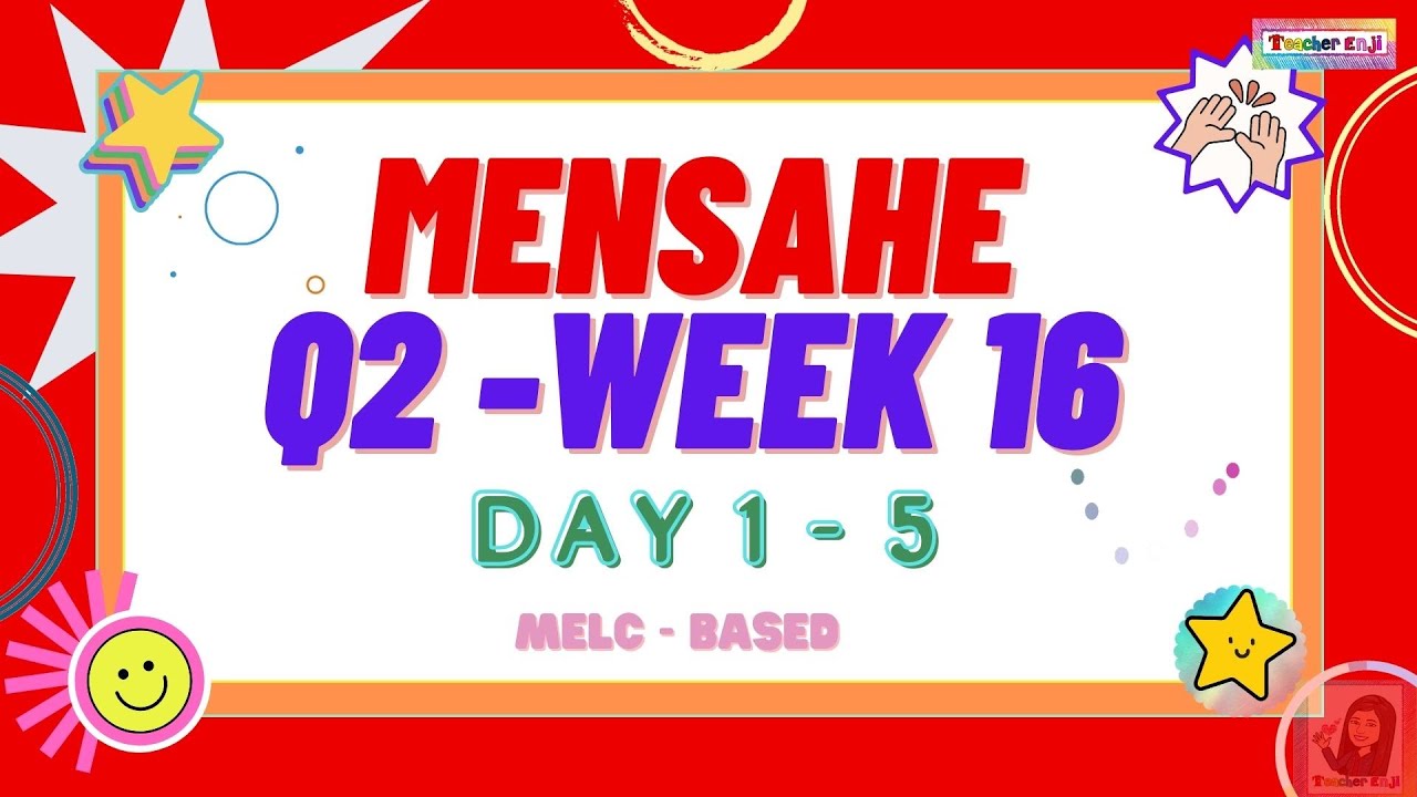 Quarter 2 Mensahe Week 6 Kindergarten - YouTube
