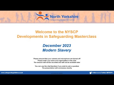 December 2023 NYSCP Masterclass Modern Slavery - YouTube