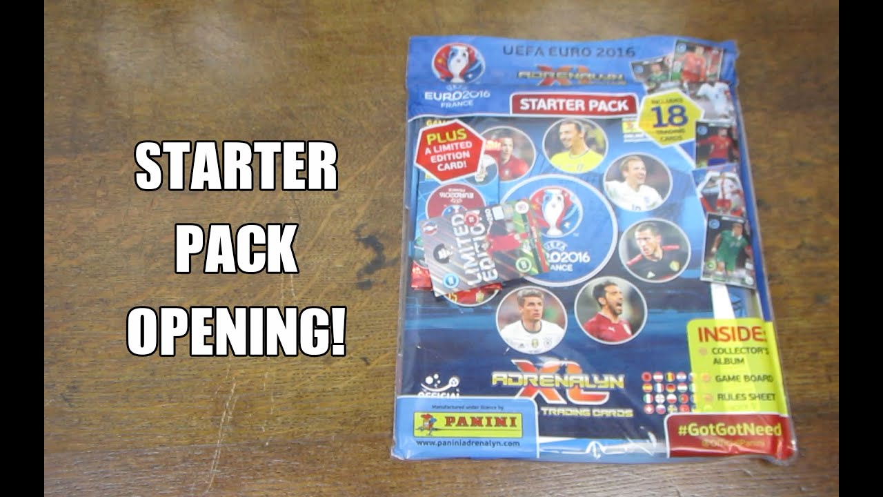 Adrenalyn XL Euro 2016 STARTER PACK OPENING! - YouTube