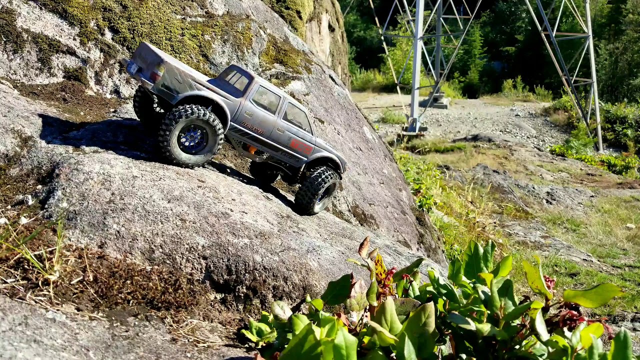 Custom built C2 RC4WD Tacoma First Test Run. - YouTube
