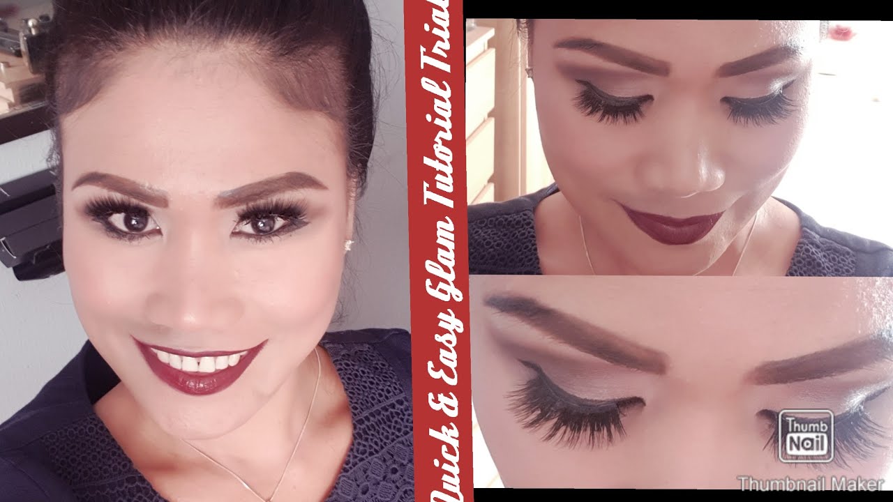 Quick and easy Glam Make up Tutorial - YouTube
