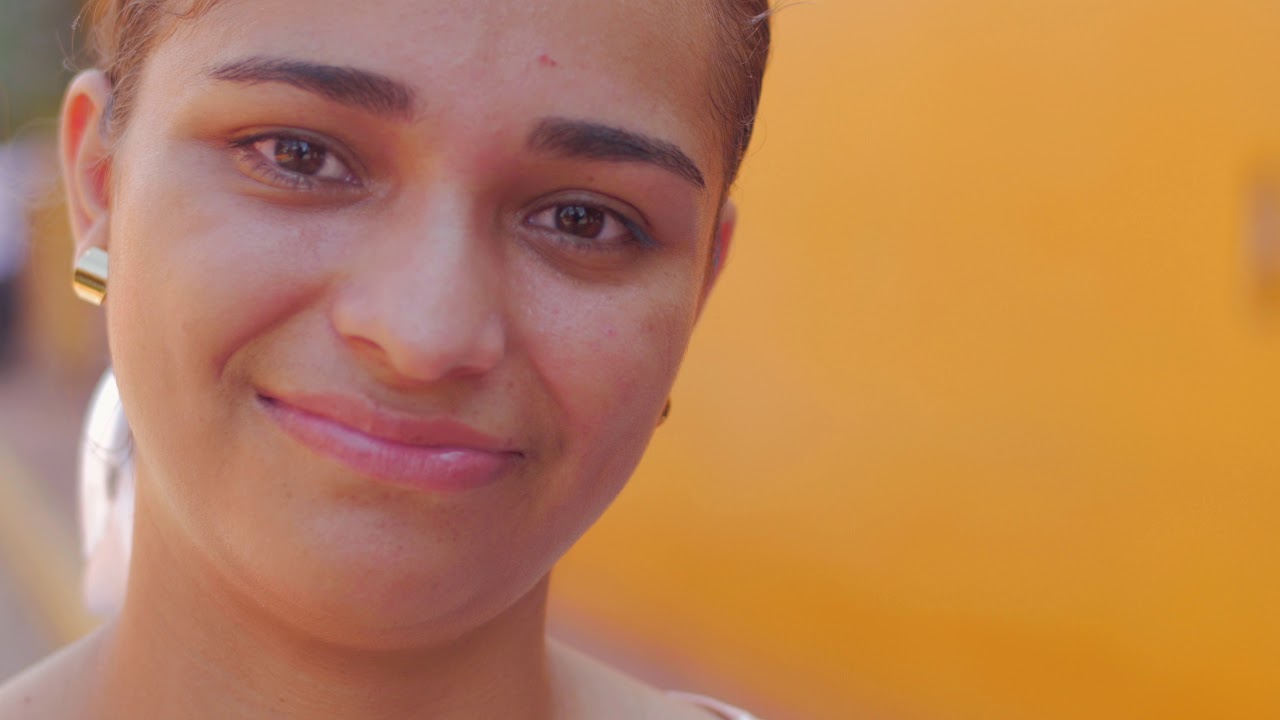 Young woman sad laughing - YouTube