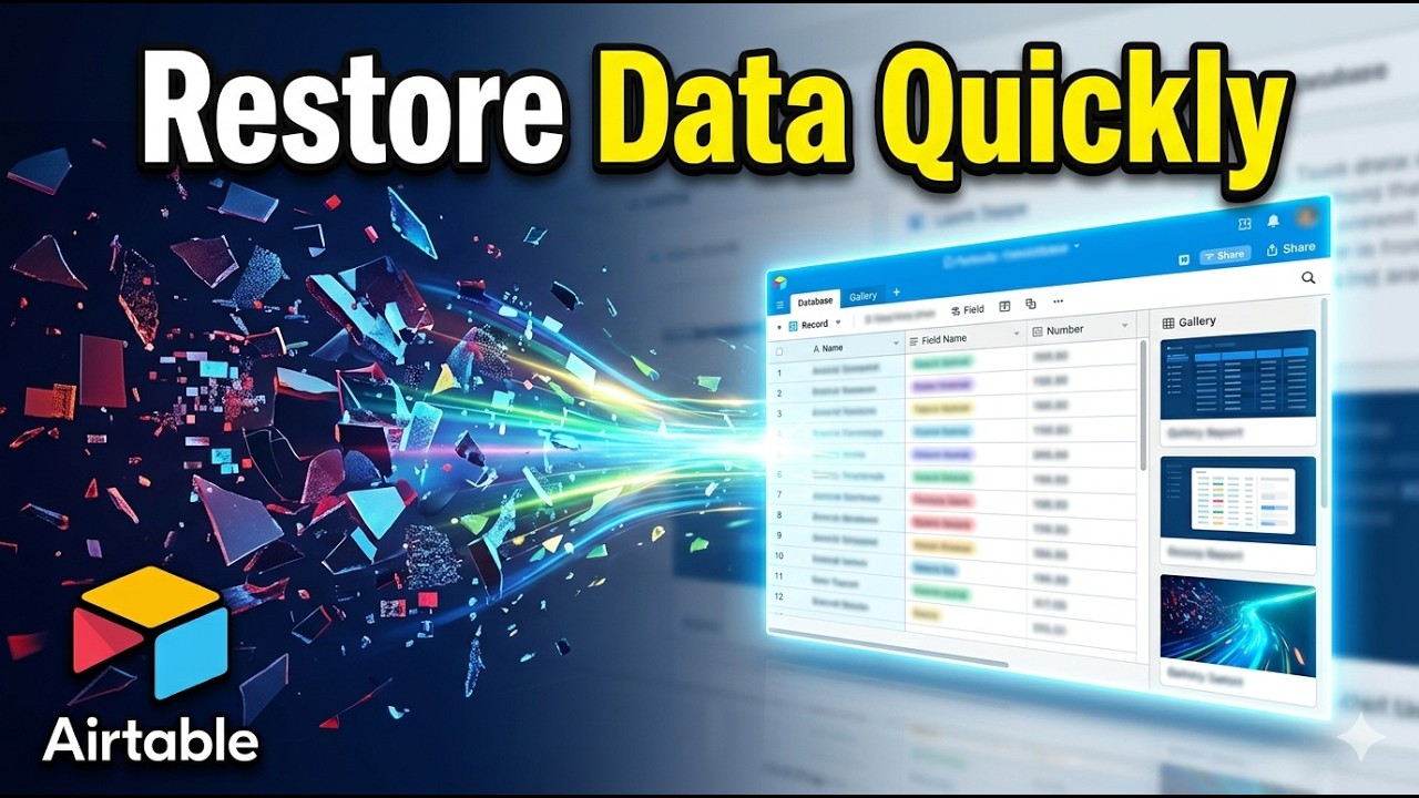 Restore Airtable Data [Cheat Sheet] - YouTube