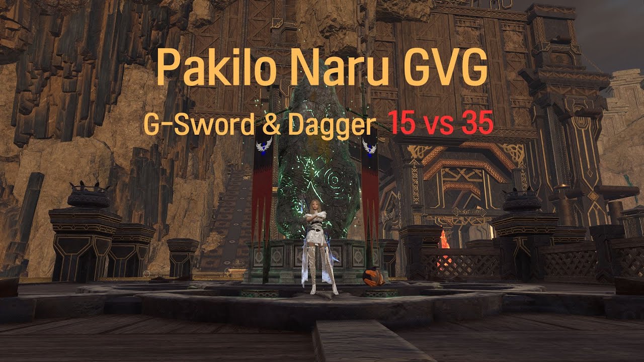 [THRONE AND LIBERTY] Pakilo Naru GVG(16vs35) G-Swrod & Dagger 파킬로나루 차원석 ...