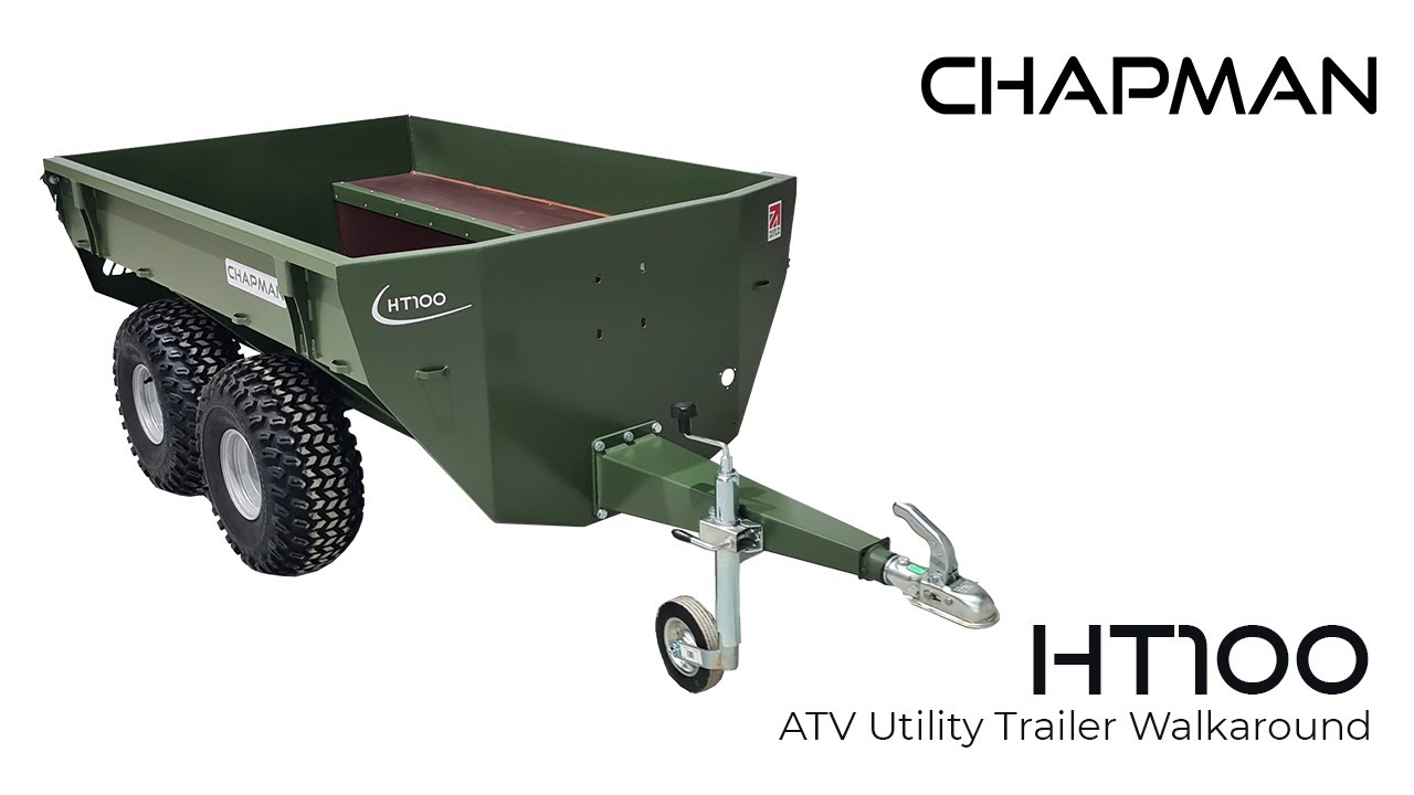HT100 ATV Utility Trailer Walkaround | Chapman Machinery Ltd - YouTube