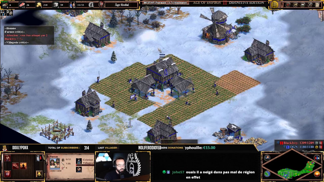 AOE 2 DE - OGN VS BLACKFREY - MAP OASIS ( DEFINITIVE EDITION ) - YouTube