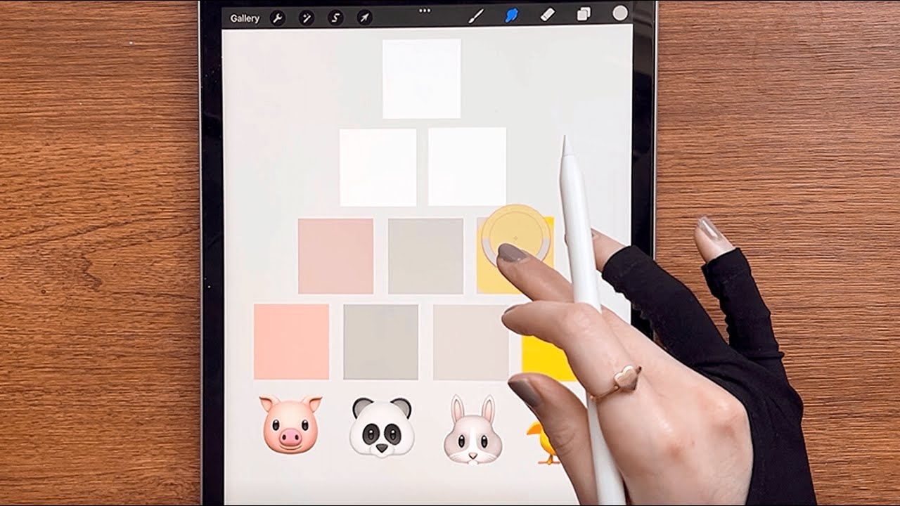 Satisfying Emoji Color Mixing Compilation in Procreate: Relaxing and ...