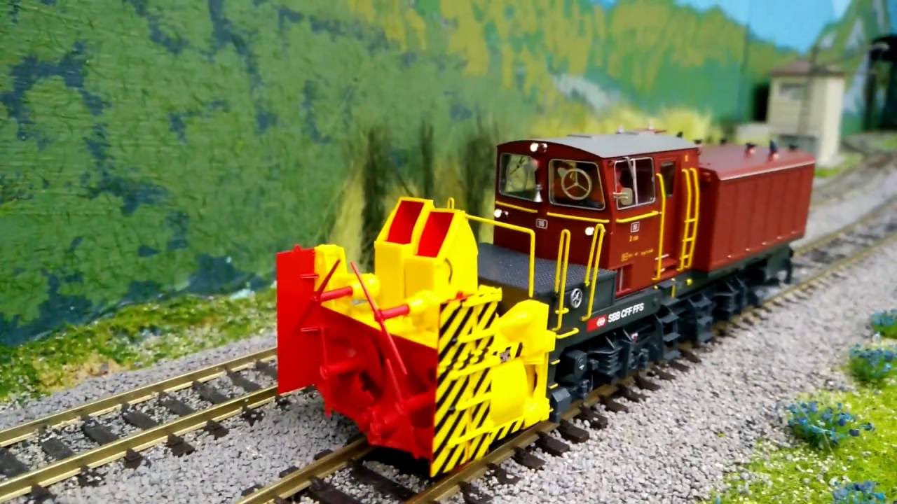 HO Scale Roco Beilhack Rotary Snow Blower of the SBB (Digital Sound ...