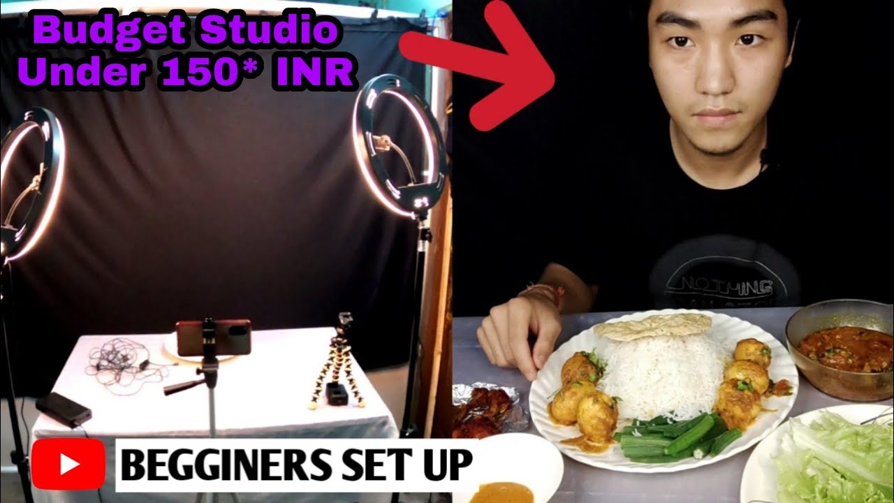 Cheapest Mukbang Studio set up | How To Shoot mukbang videos | Mic ...