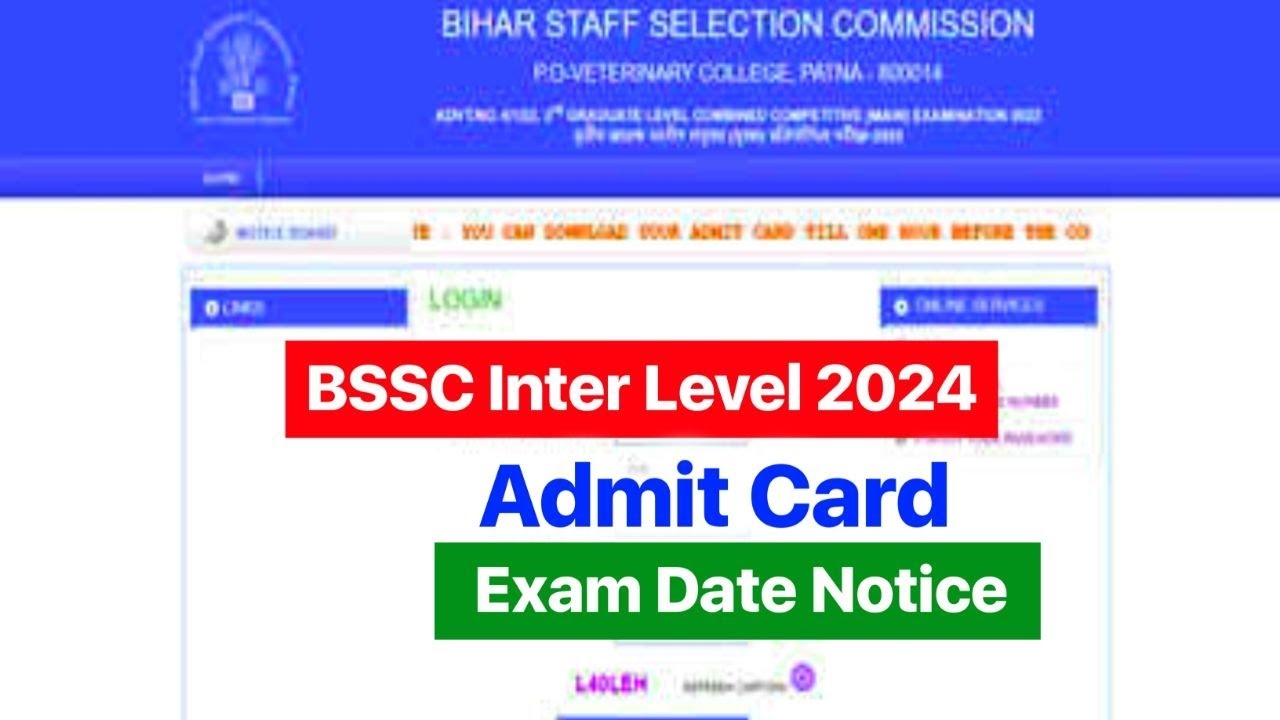 Bihar inter Leval Admit Card Kasie Download Karen 2024। How To Download ...