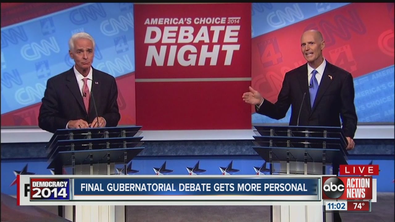 Final gubernatorial debate gets more personal - YouTube