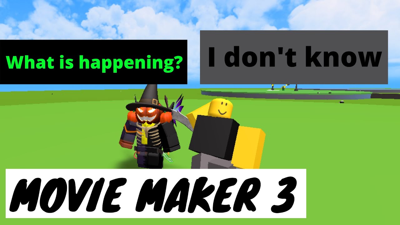 Watching my new movie in Roblox Movie Maker 3 - YouTube
