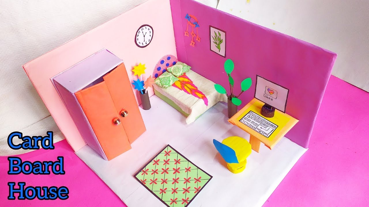 DIY Miniature Cardboard House | How to Make DIY MINIATURE From Carton ...