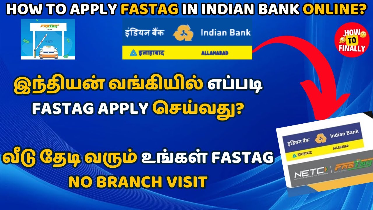 How to Apply Fastag Online | Indian Bank | Indian Bank Fastag Online ...