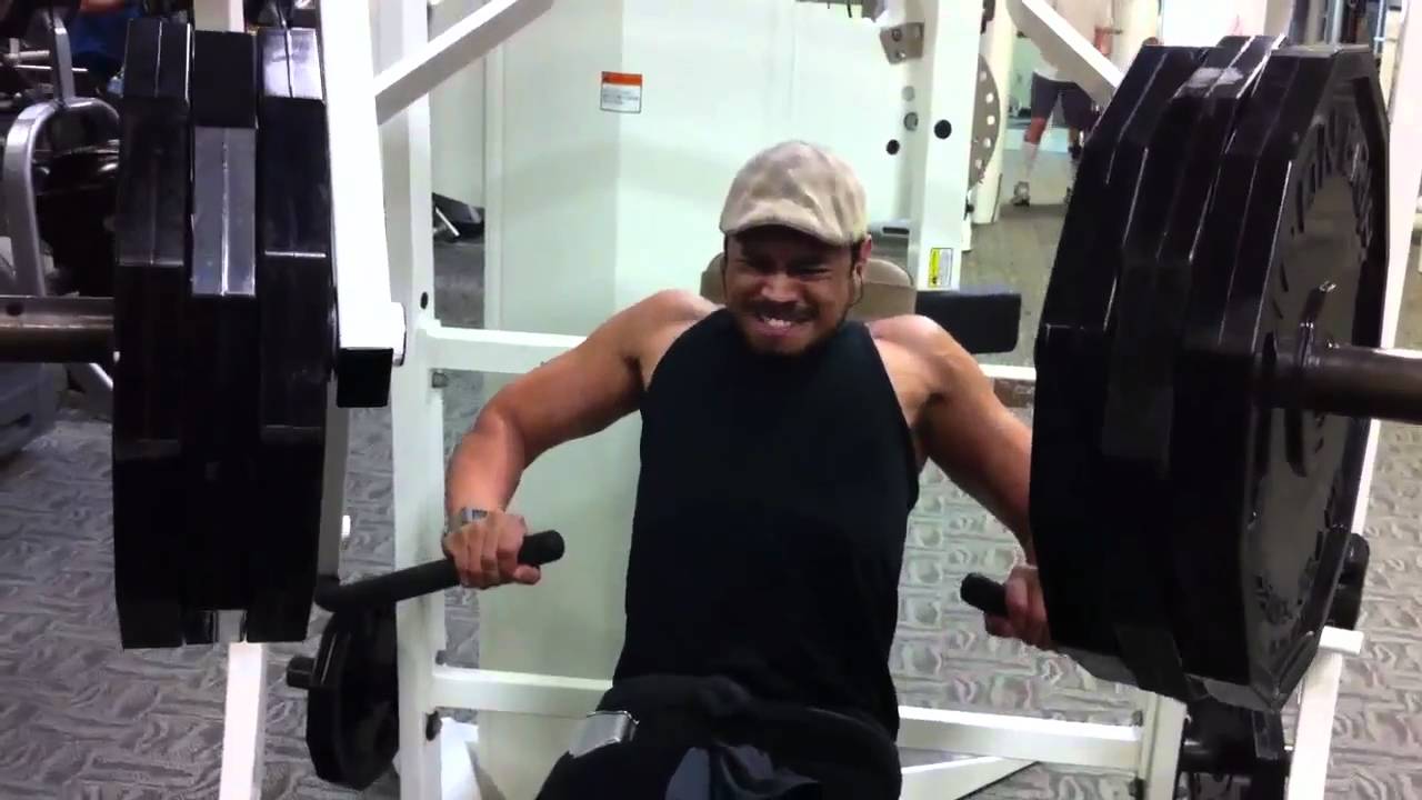 Decline machine chest press - YouTube