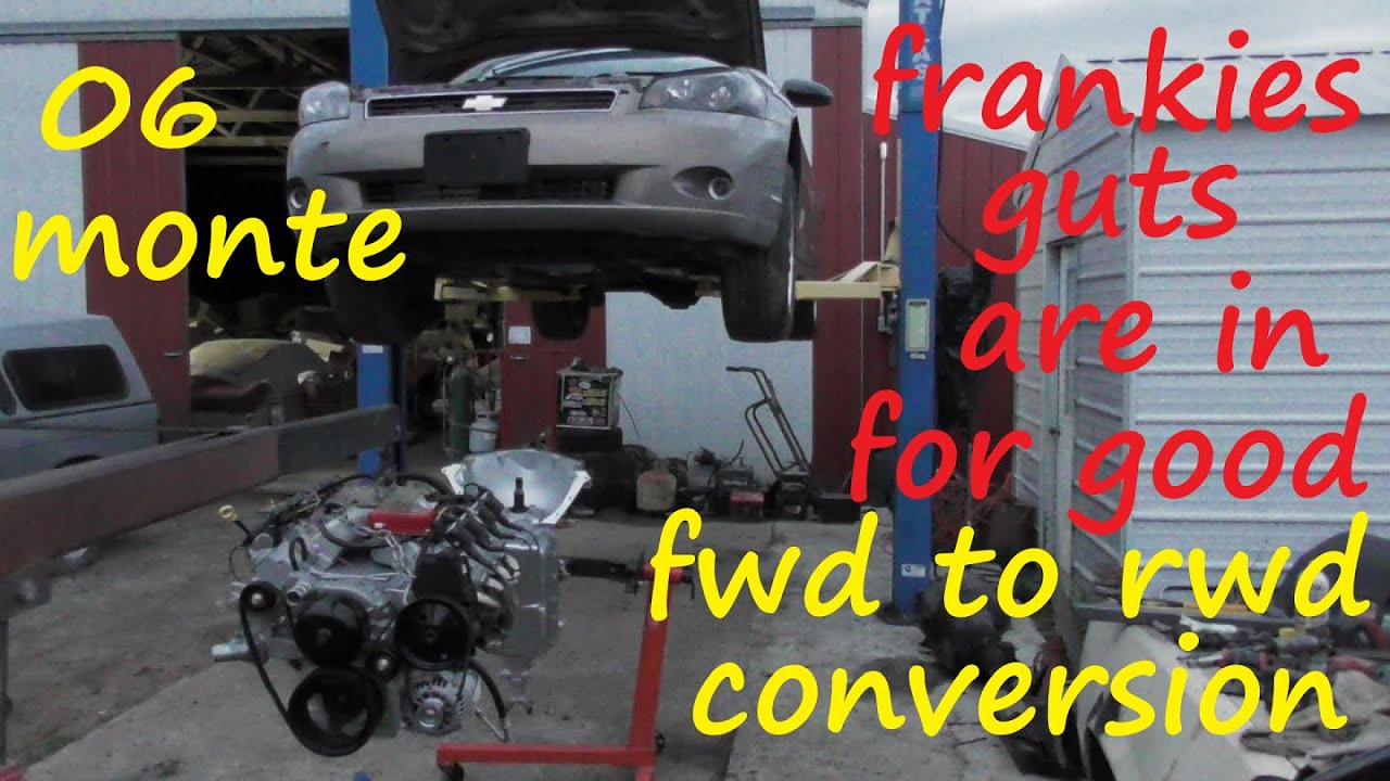 surprise engine trans axle is in paint on the 06 monte fwd to rwd ...