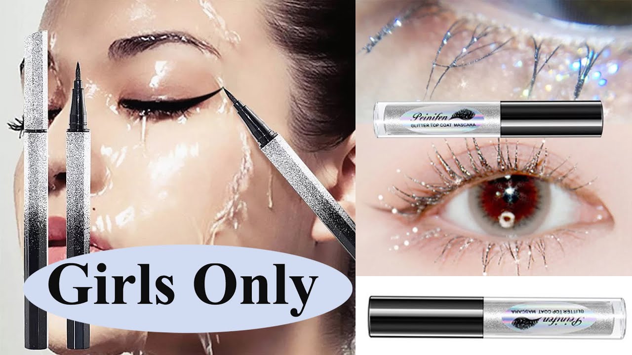 diamond glitter mascara quick dry water drop makeup long lasting ...