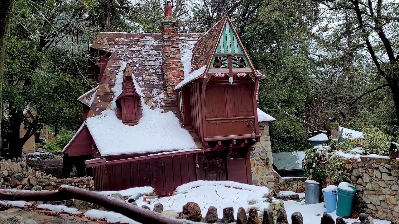 Walking tour of a hidden real Gingerbread House at Mt Baldy Wilderness ...
