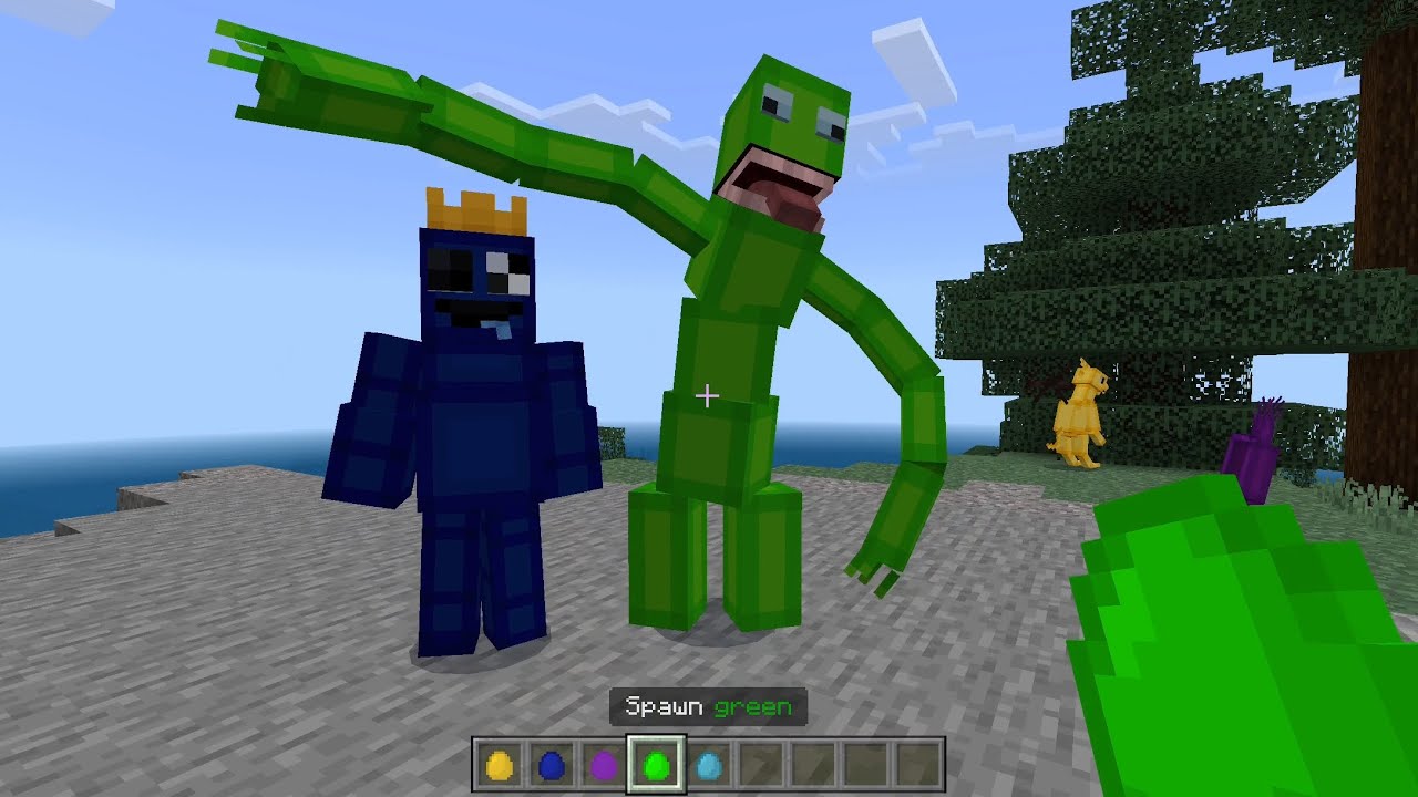 Rainbow Friends Chapter 2 ADDON MOD in Minecraft Pe/Be - YouTube