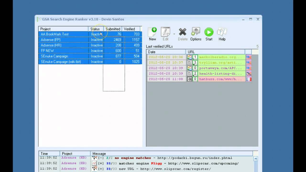 GSA Seach Engine Ranker Tutorial (part 1) - YouTube