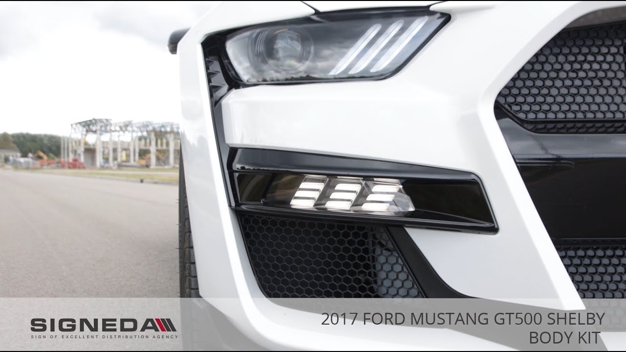 Ford Mustang GT 500 Shelby body kit | Signeda - YouTube