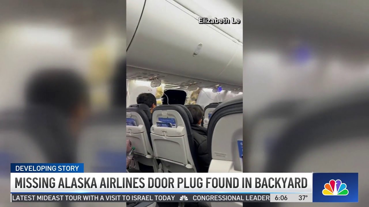 Missing Alaska Airlines Door Plug Found In Backyard | NBC New York ...