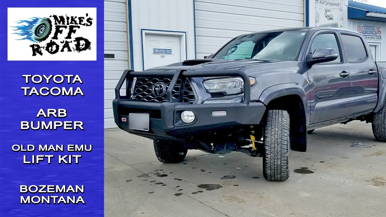 Toyota Tacoma ARB Bumper & Old Man Emu Lift Kit | Bozeman, MT - YouTube