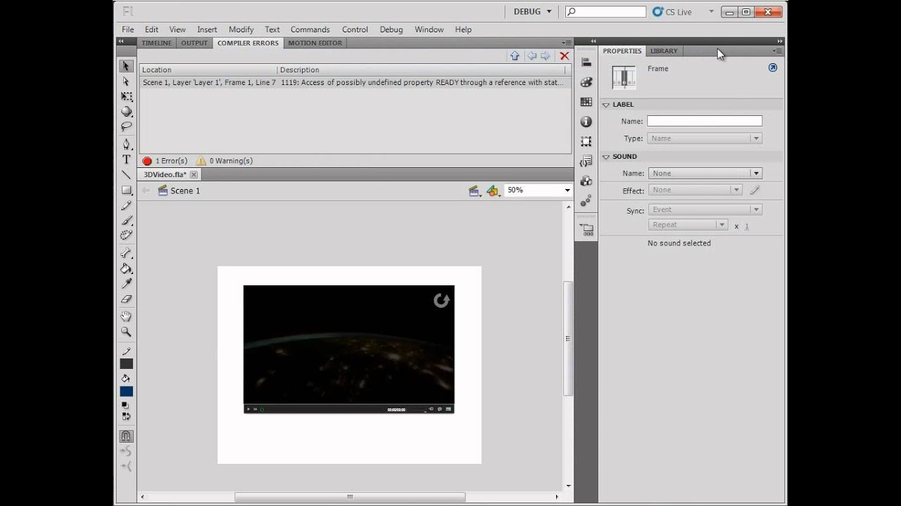AS3 3d video flip اكشن سكربت 3 فيديو - YouTube