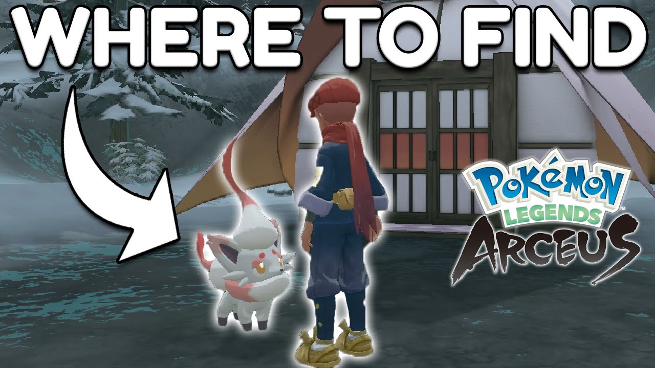 Where to find Hisuian Zorua in Pokemon Legends: Arceus - YouTube