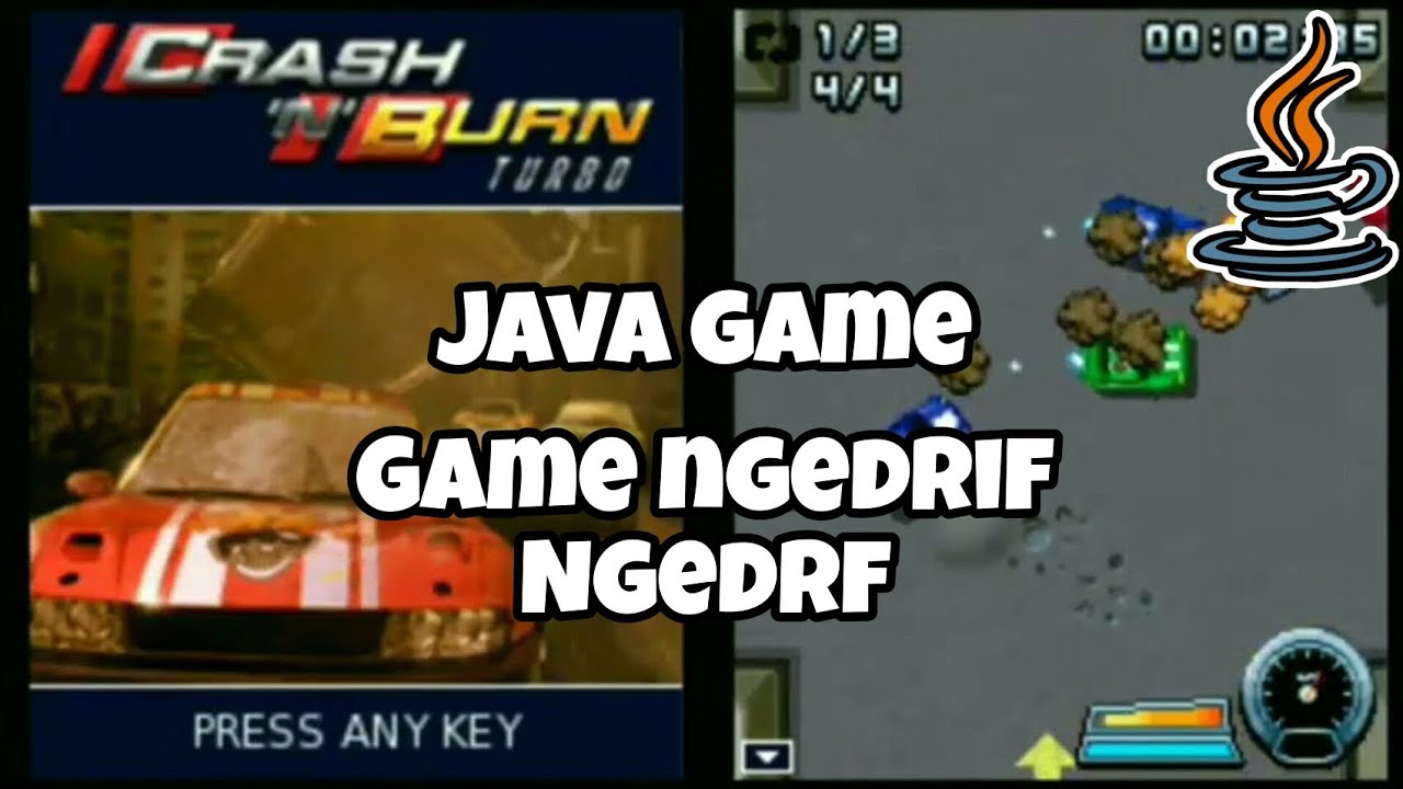 Crash N-Burn Turbo 128x128 Java Game from Macrospace Playthrough Game ...