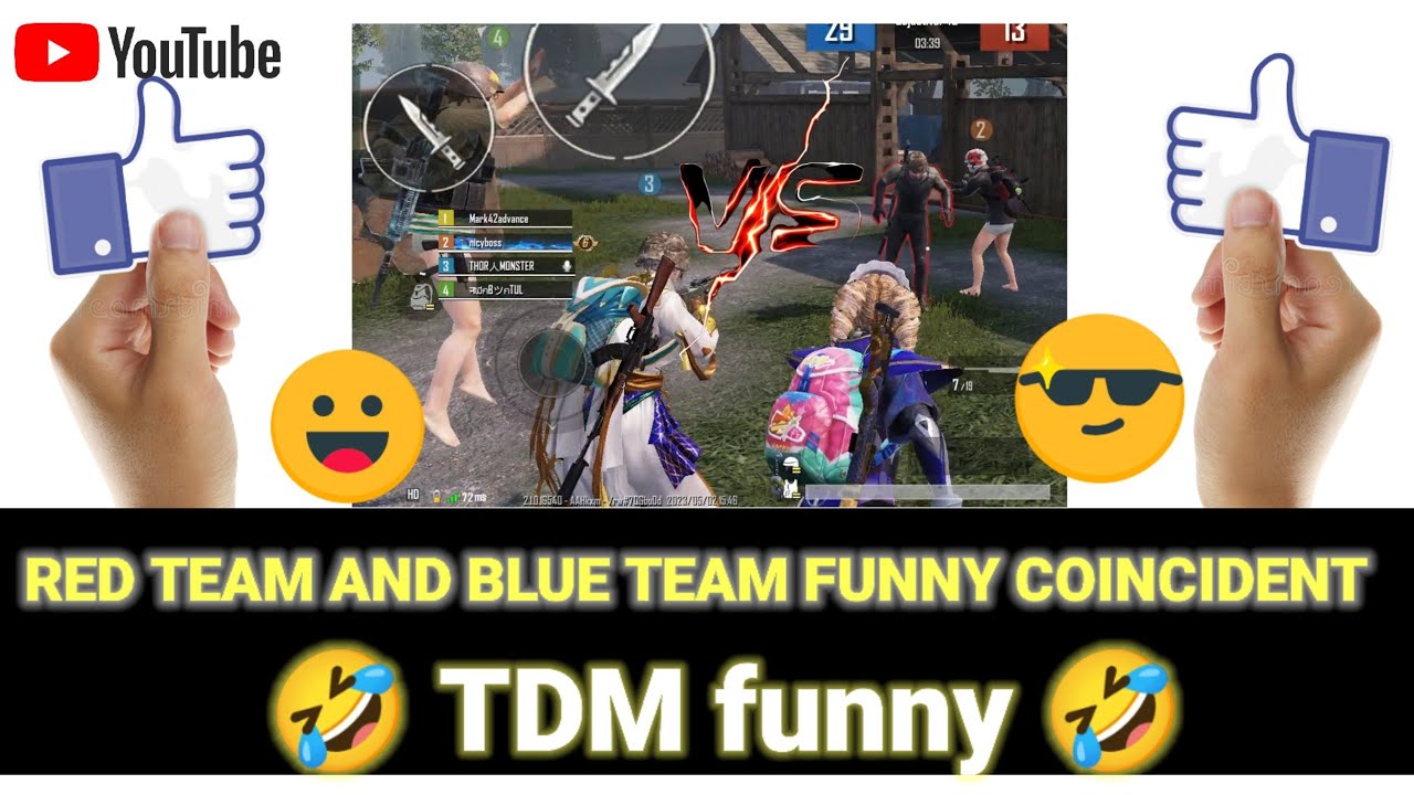 TDM funny, red and blue team funny coincident , new funny video,#game # ...