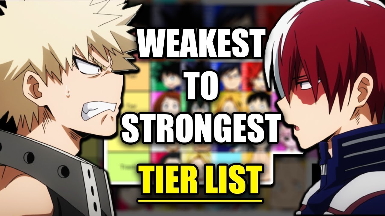 Class 1A Ranked Weakest to Strongest | My Hero Academia Season 4 - YouTube